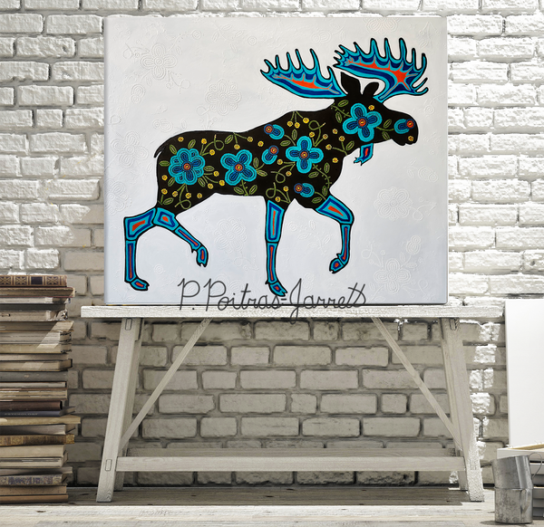 Moose Painting - Metis Spirit Art & Design